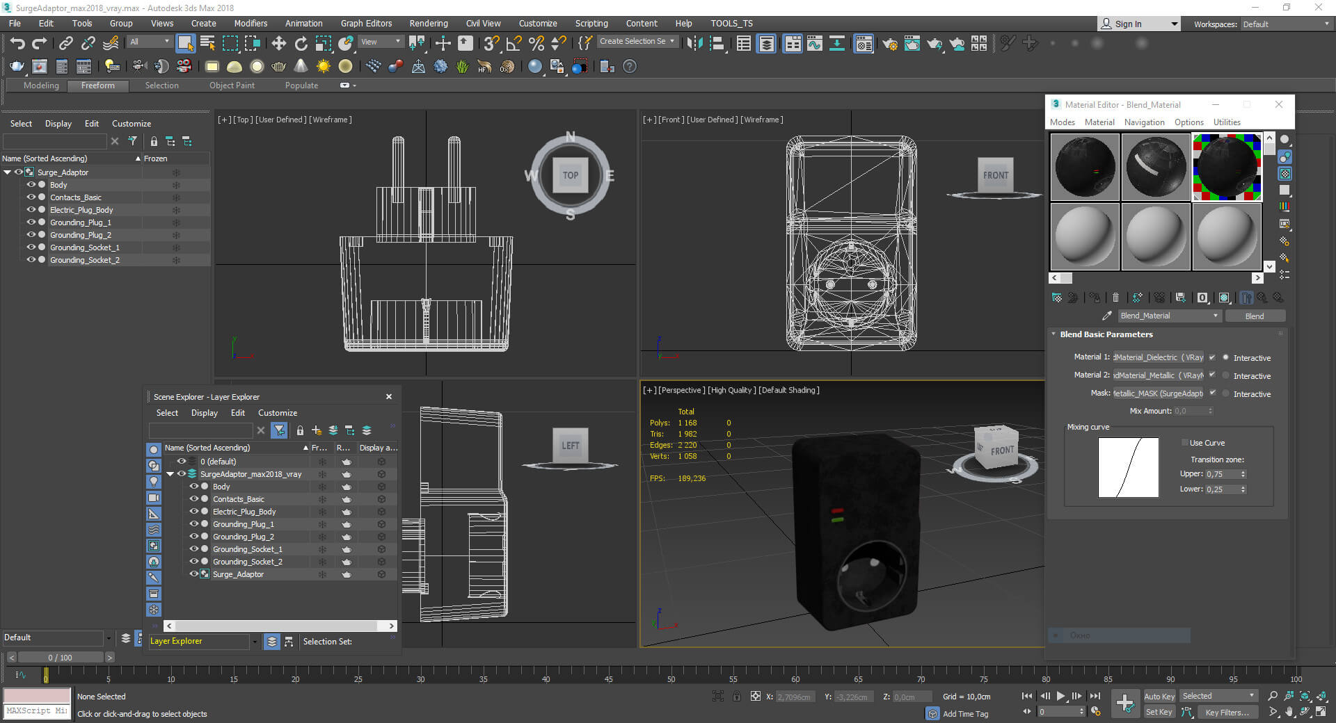 Surge Adaptor - 3D Model by Grishmanovskij Anton