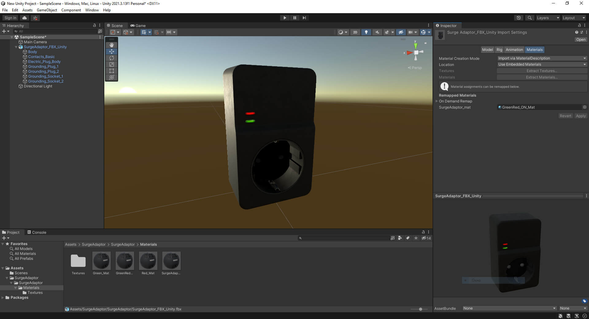 Surge Adaptor - 3D Model by Grishmanovskij Anton