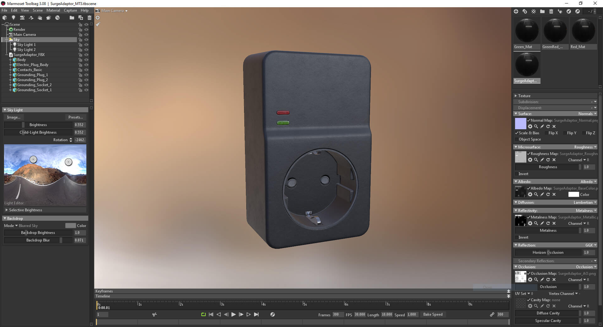 Surge Adaptor - 3D Model by Grishmanovskij Anton