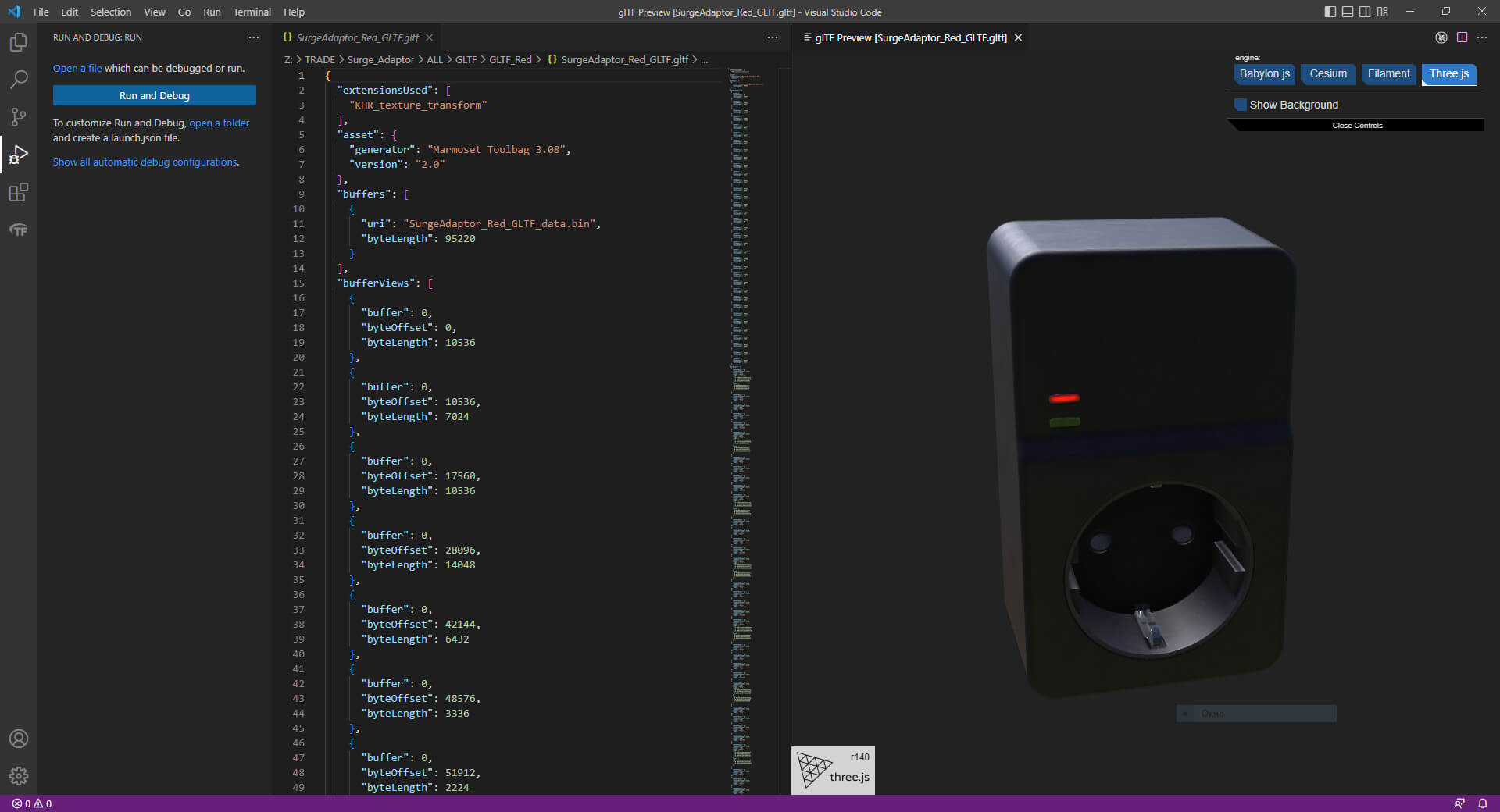 Surge Adaptor - 3D Model by Grishmanovskij Anton