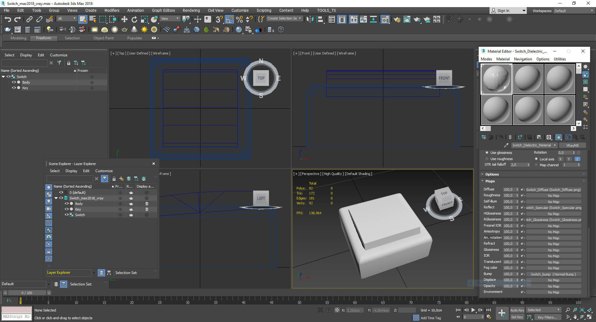 Switch - 3D Model by Grishmanovskij Anton