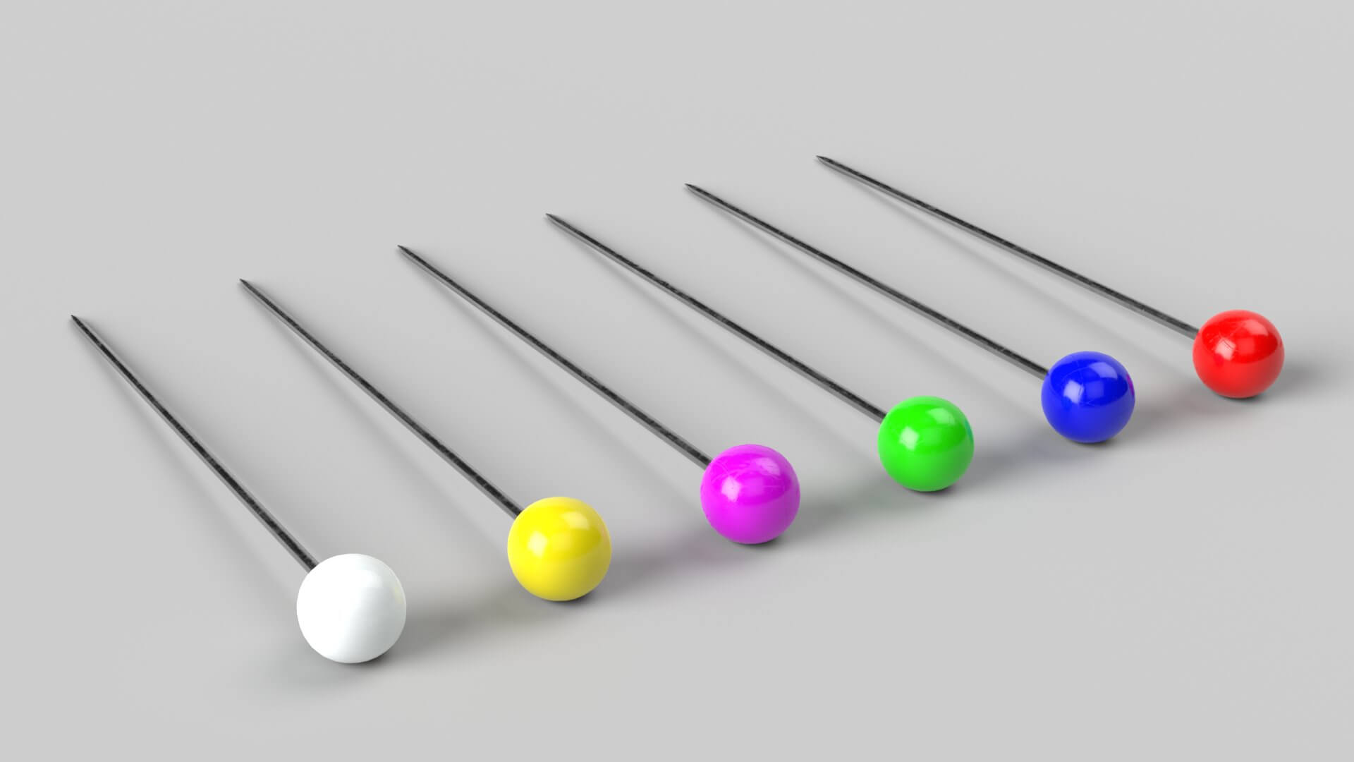 Tailor Pins - 3D Model by Grishmanovskij Anton