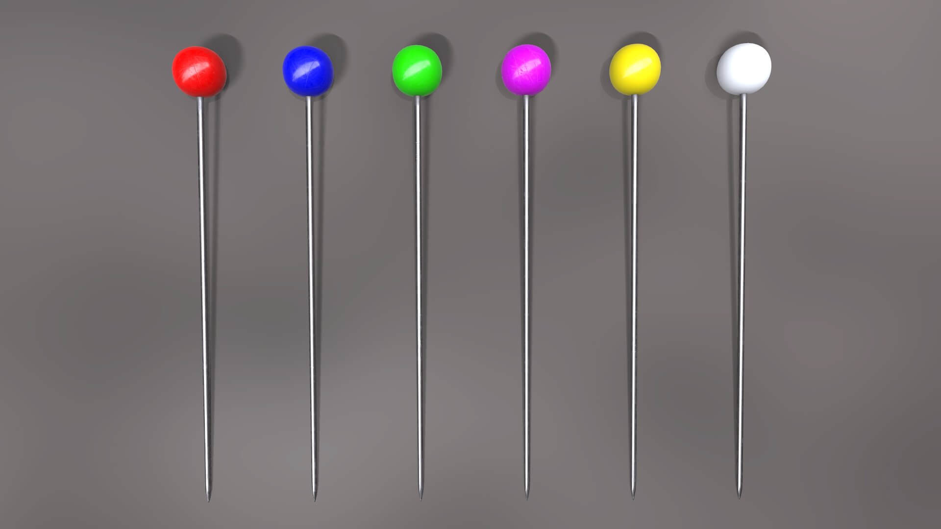 Tailor Pins - 3D Model by Grishmanovskij Anton