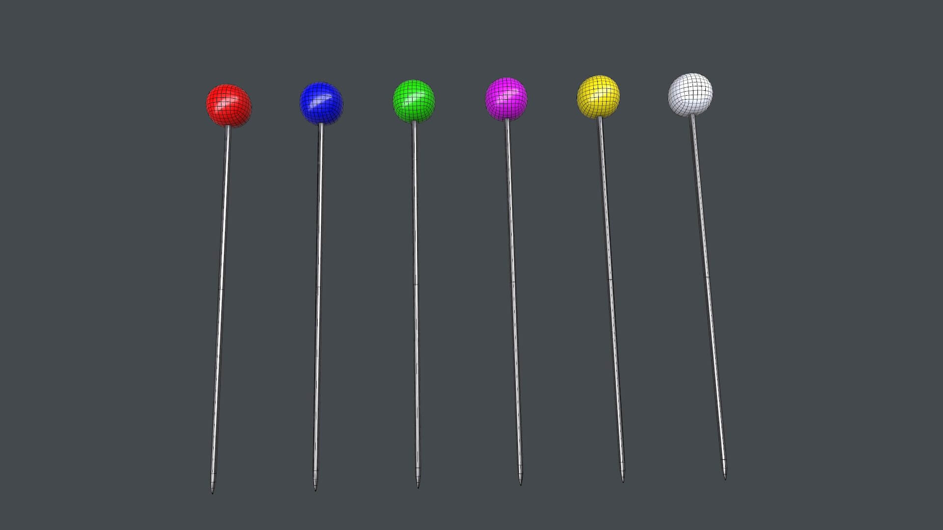 Tailor Pins - 3D Model by Grishmanovskij Anton