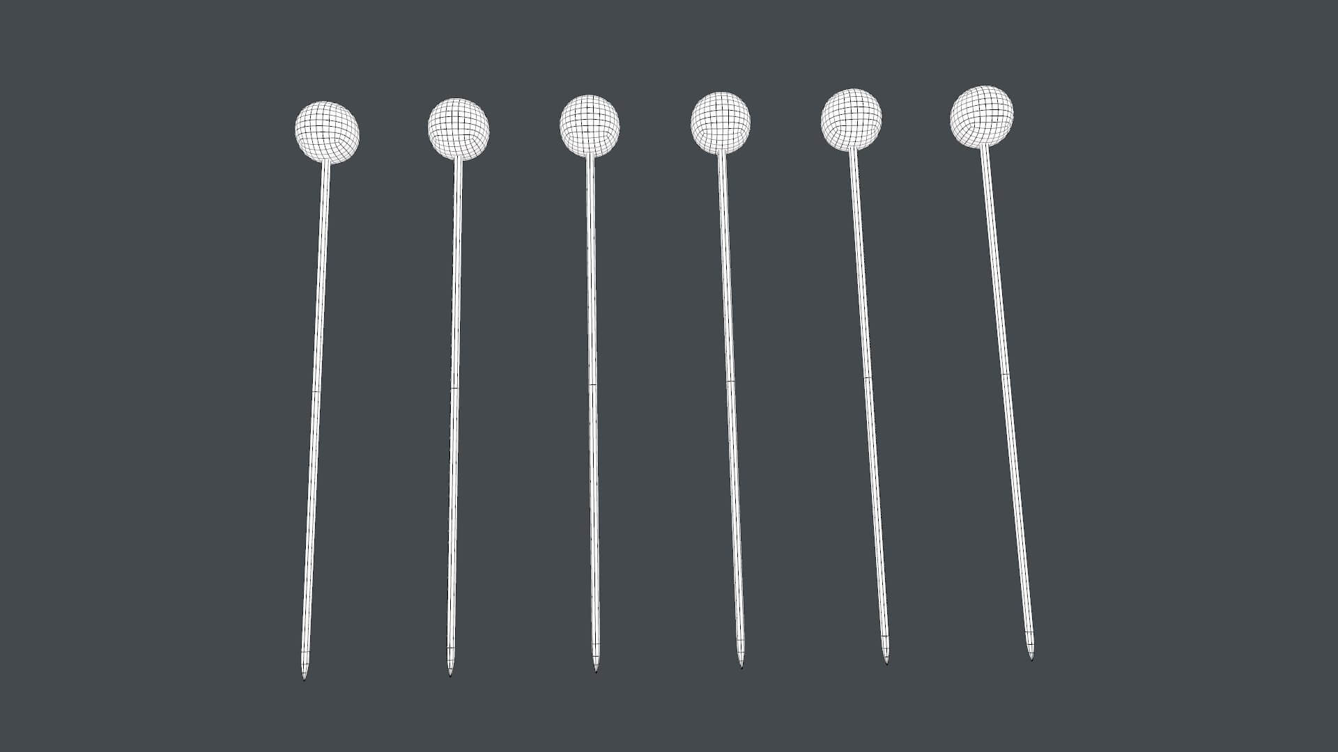 Tailor Pins - 3D Model by Grishmanovskij Anton