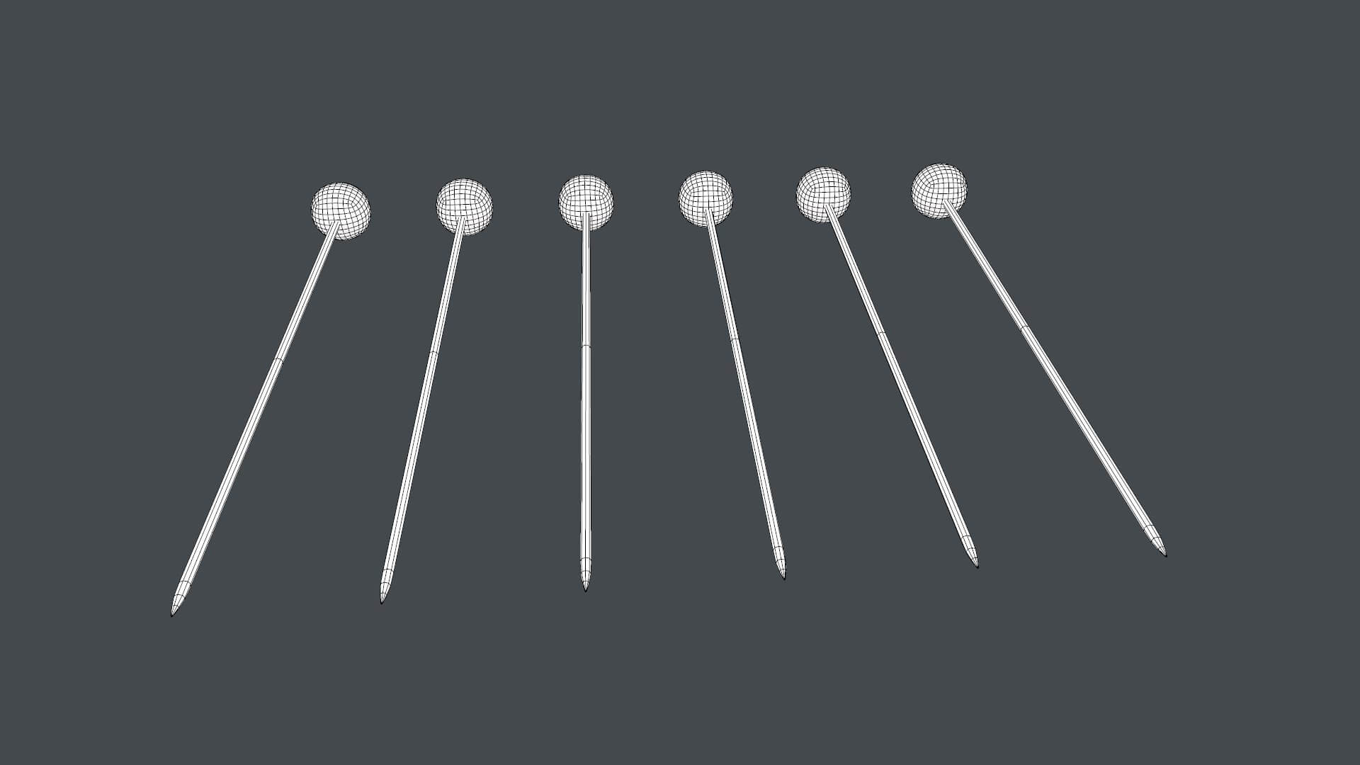 Tailor Pins - 3D Model by Grishmanovskij Anton