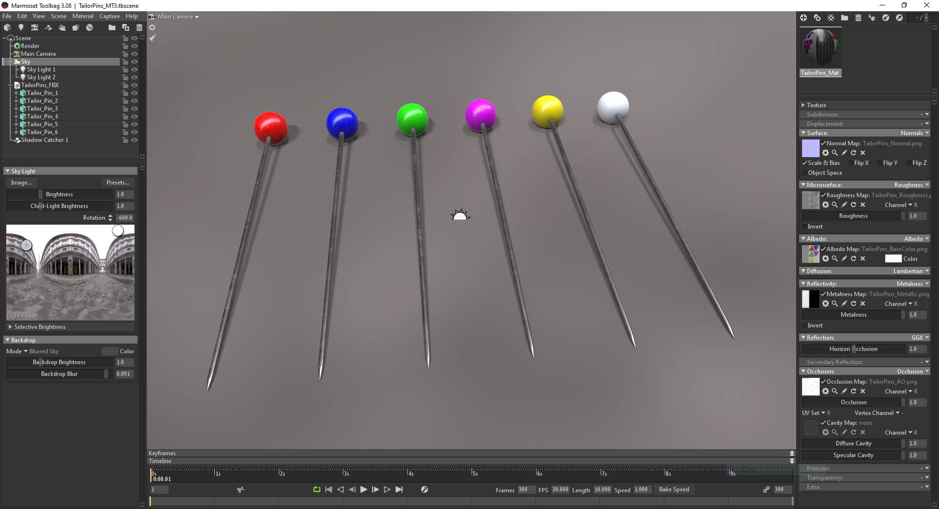 Tailor Pins - 3D Model by Grishmanovskij Anton