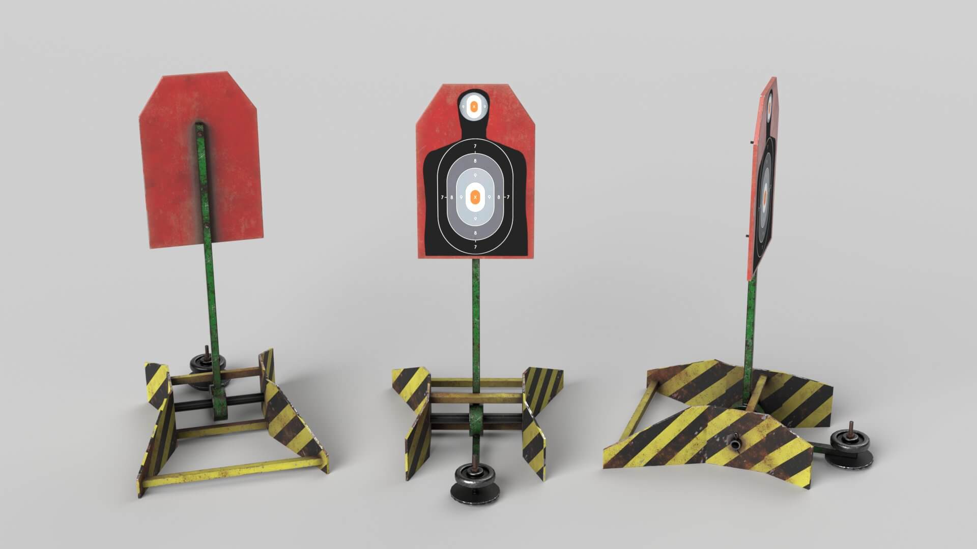 Target Human Figure - 3D Model by Grishmanovskij Anton