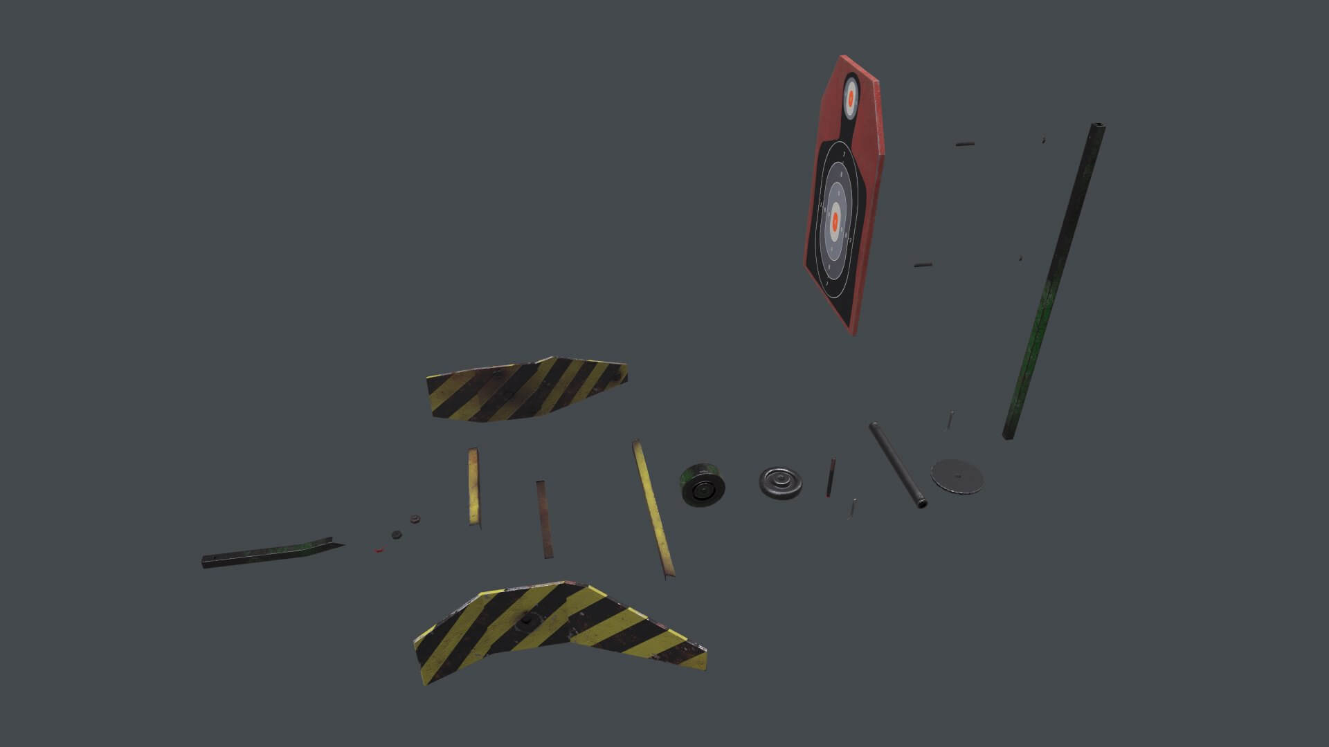 Target Human Figure - 3D Model by Grishmanovskij Anton