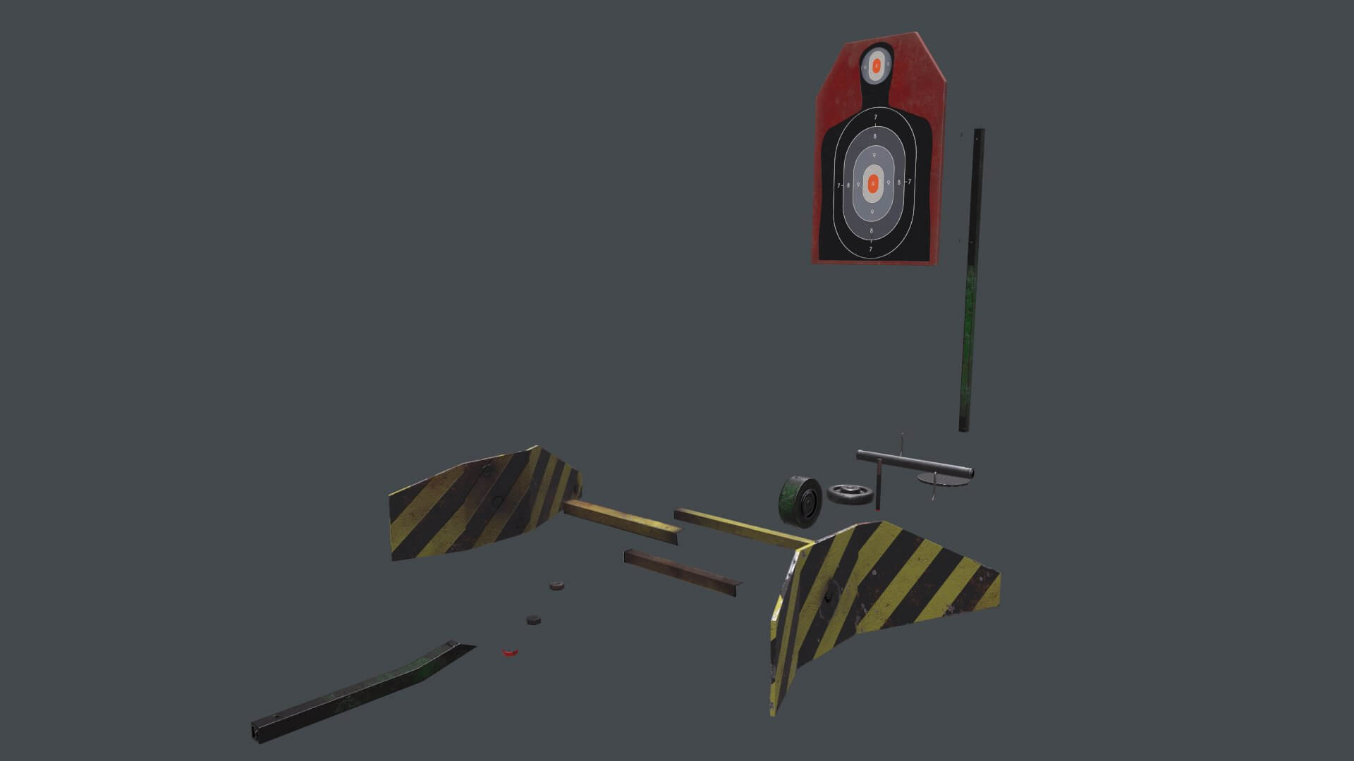 Target Human Figure - 3D Model by Grishmanovskij Anton