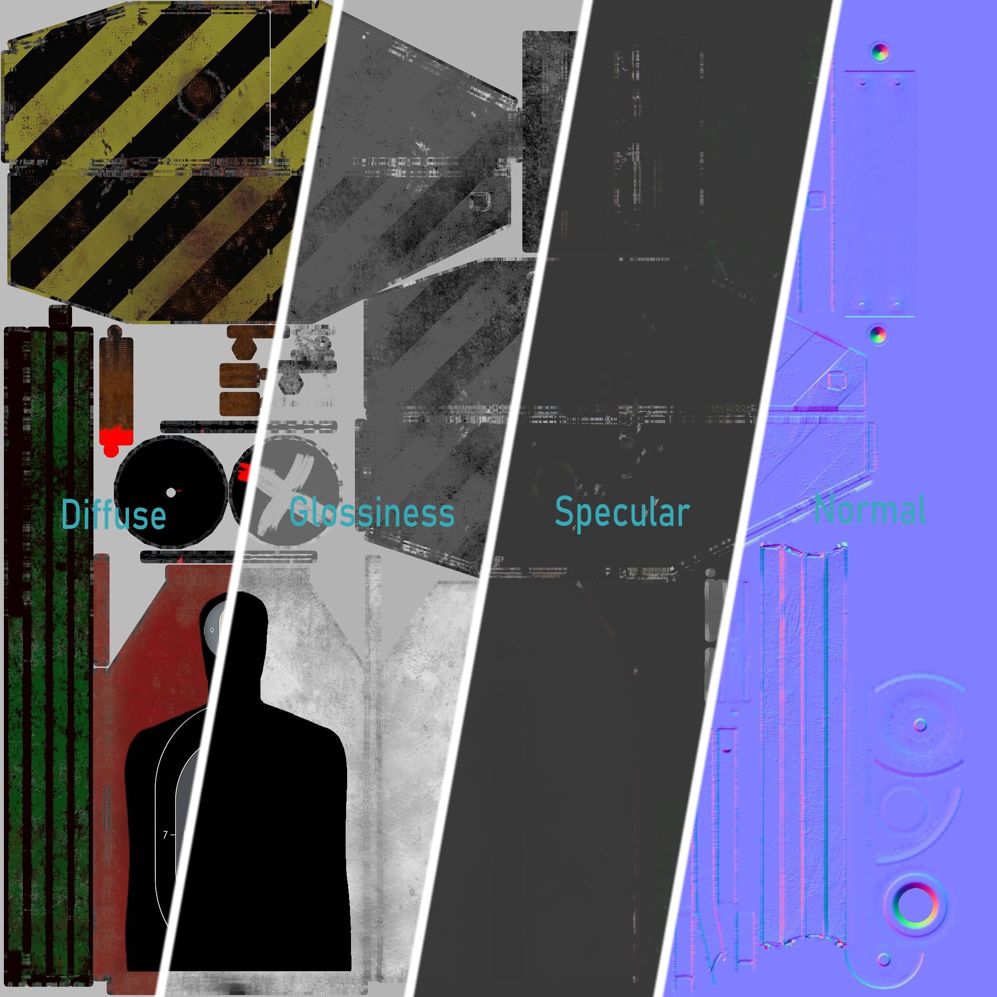 Target Human Figure - 3D Model by Grishmanovskij Anton