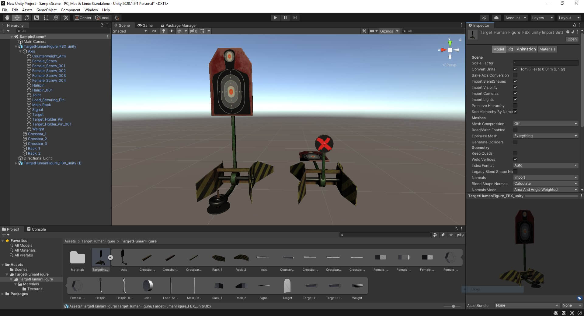 Target Human Figure - 3D Model by Grishmanovskij Anton