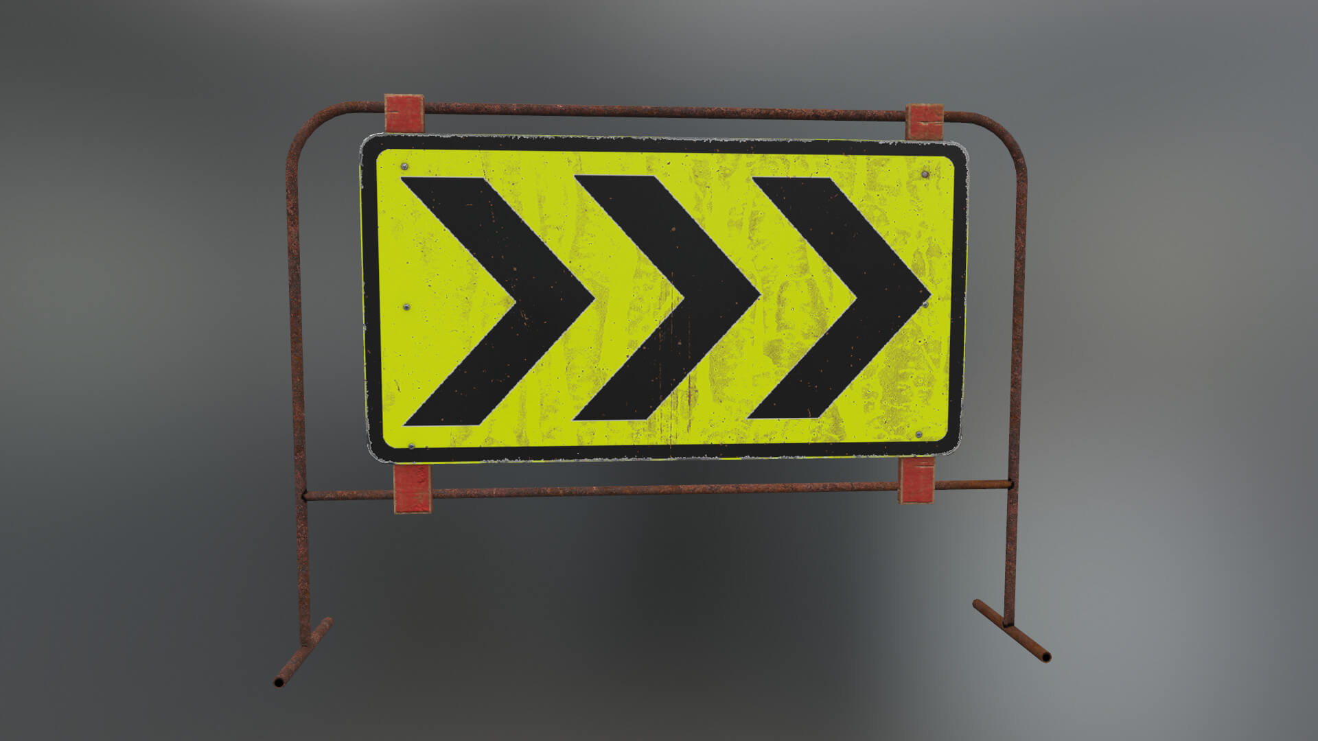 Temporary Traffic Signs - 3D Model by Grishmanovskij Anton