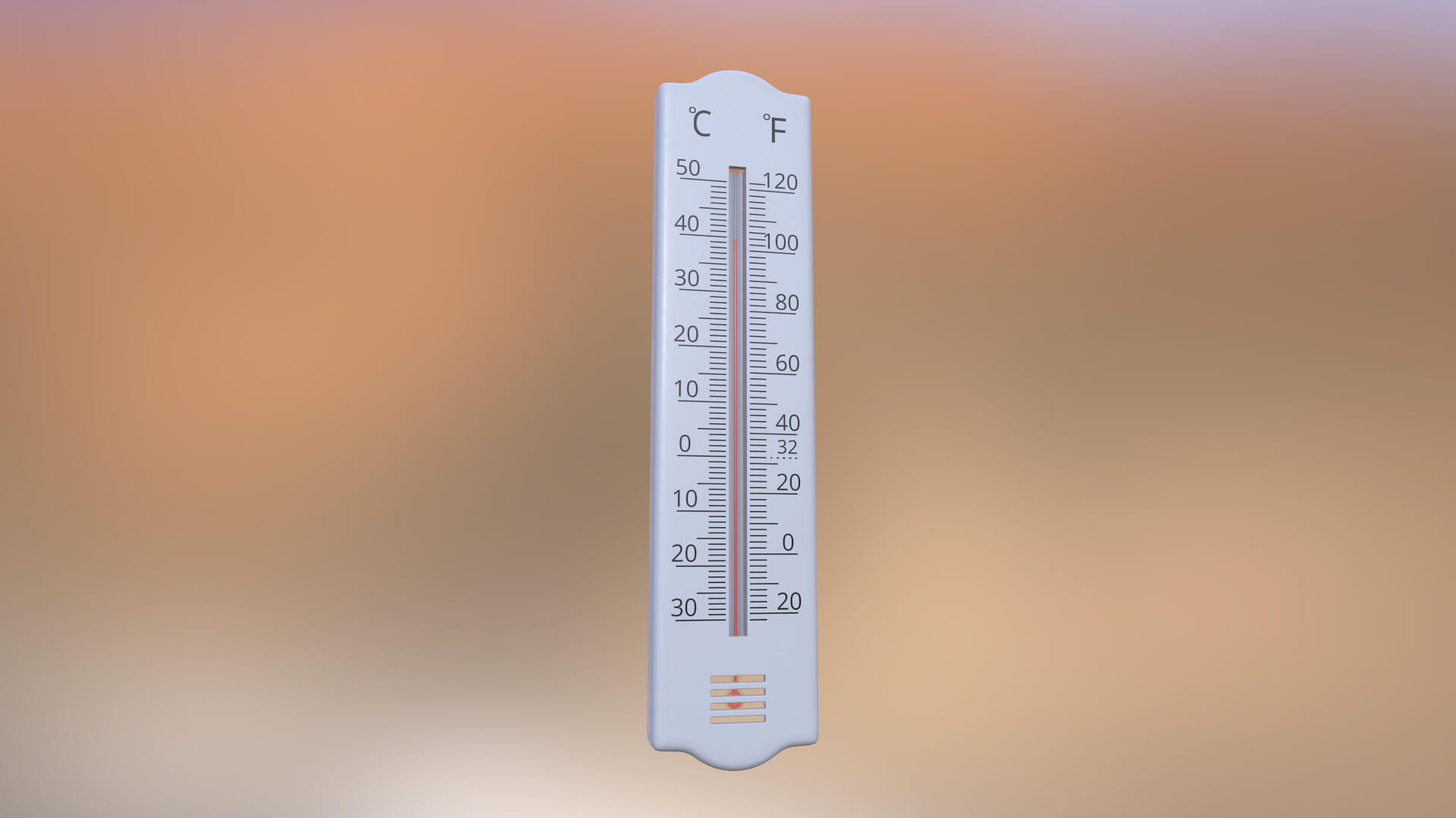Thermometer - 3D Model by Grishmanovskij Anton