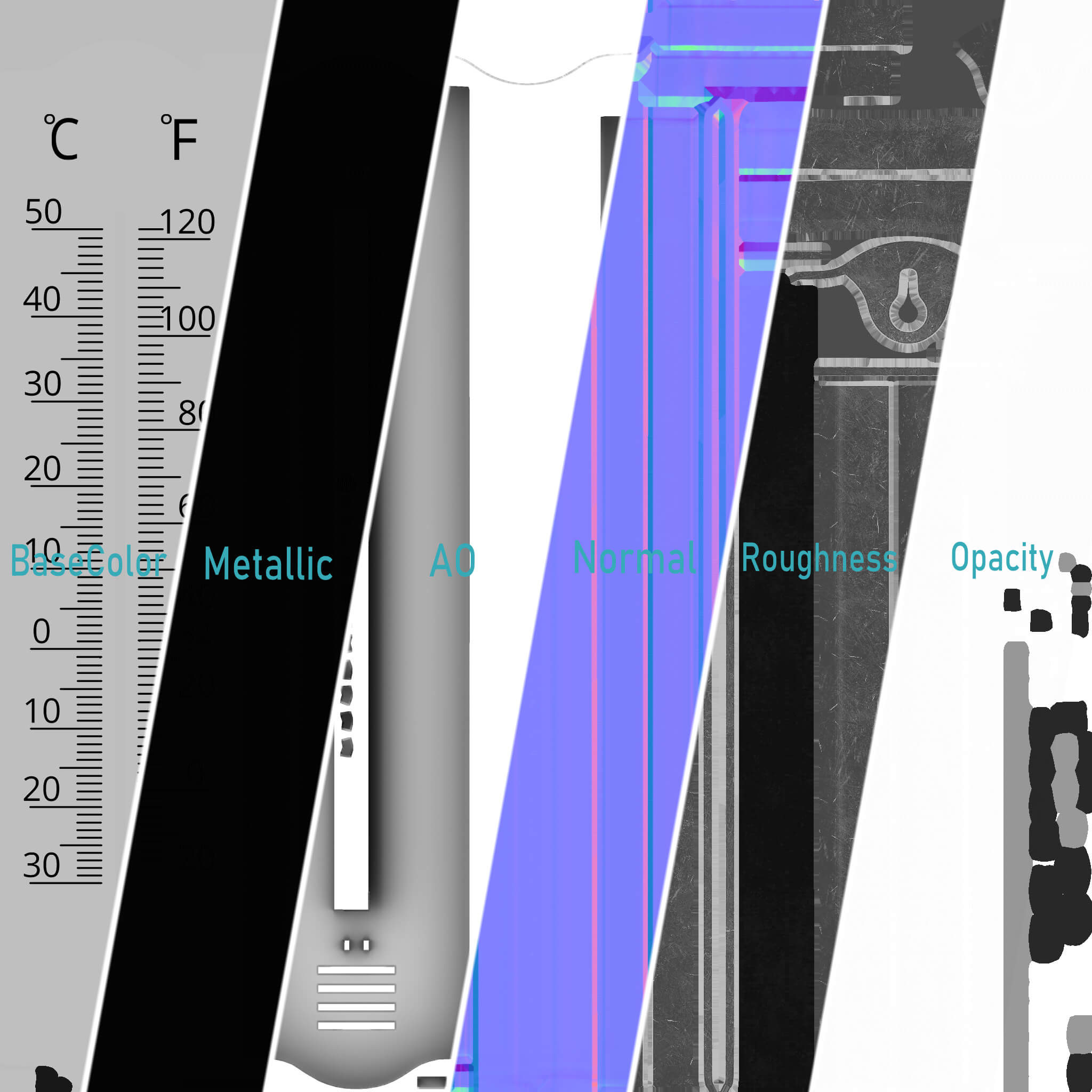 Thermometer - 3D Model by Grishmanovskij Anton