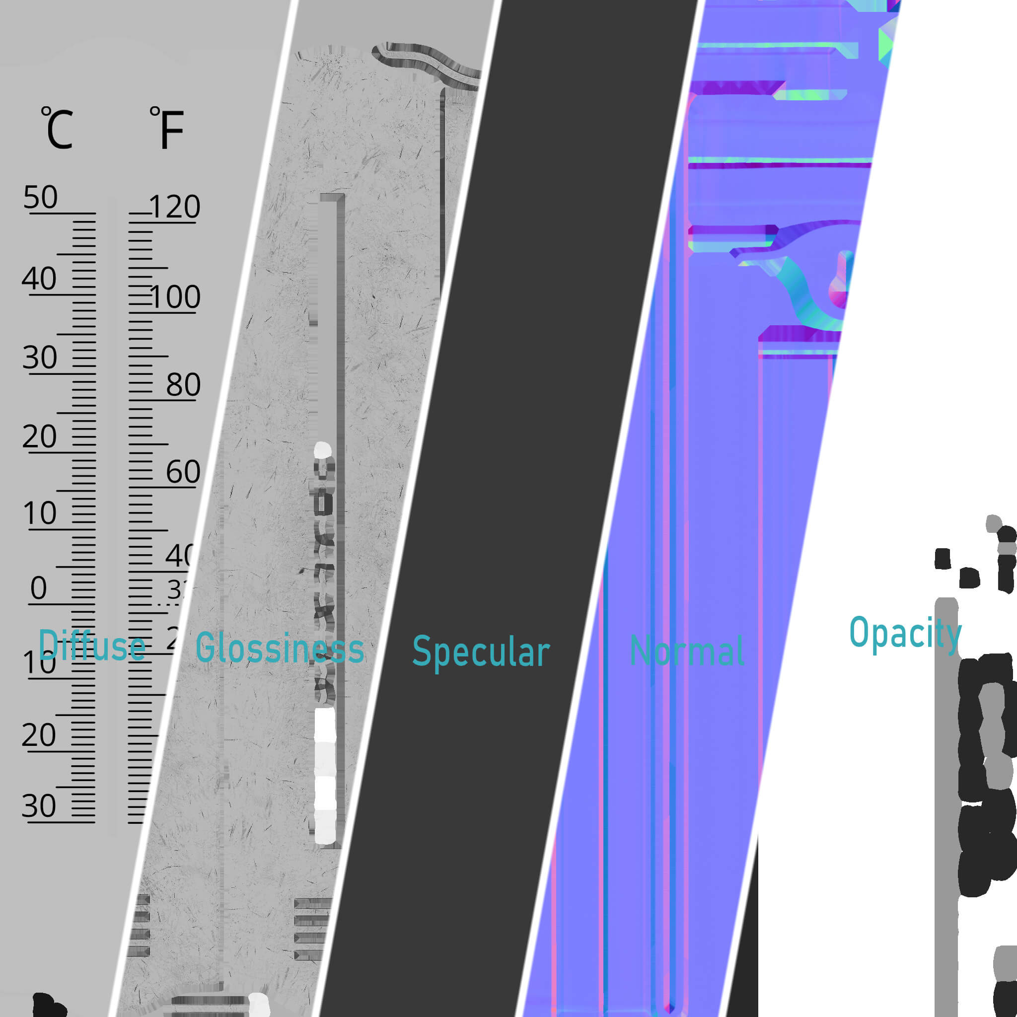 Thermometer - 3D Model by Grishmanovskij Anton