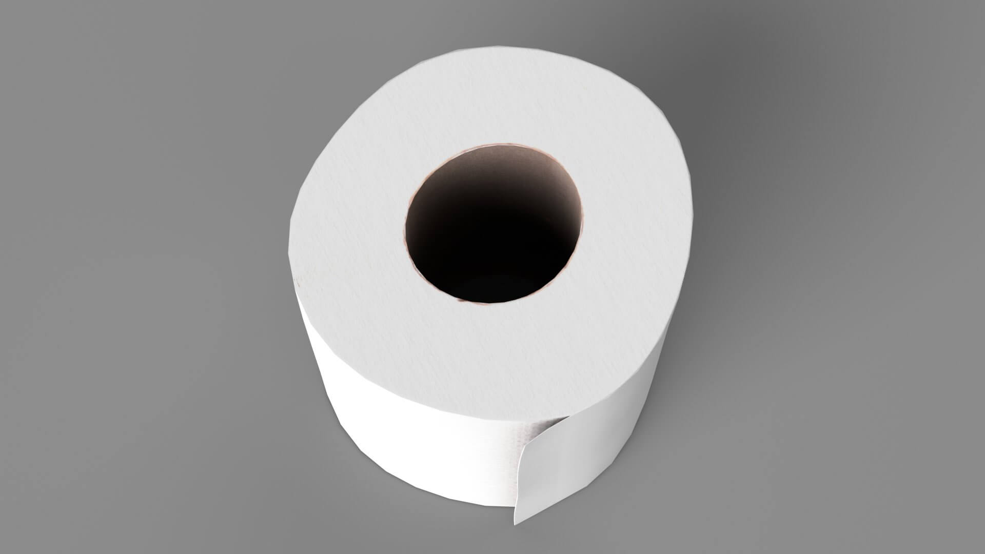 Toilet Paper - 3D Model by Grishmanovskij Anton