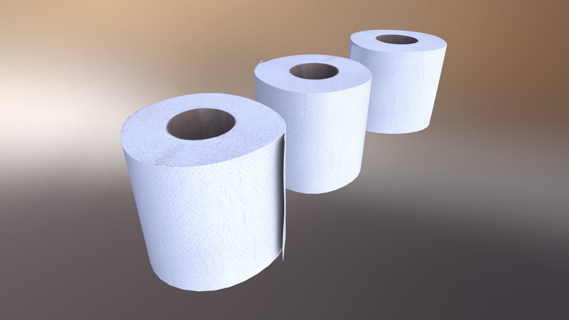 Toilet Paper - 3D Model by Grishmanovskij Anton