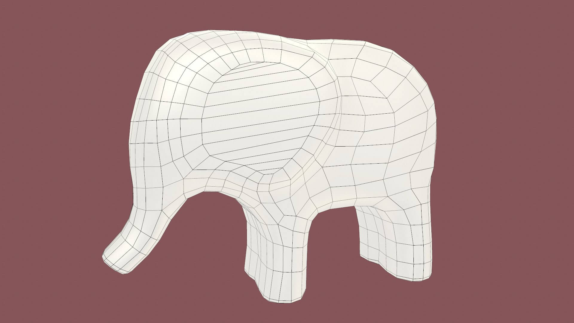 Toy Elephant - 3D Model by Grishmanovskij Anton