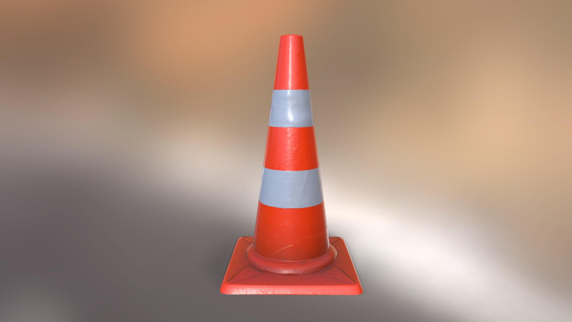 Traffic Cone - 3D Model by Grishmanovskij Anton