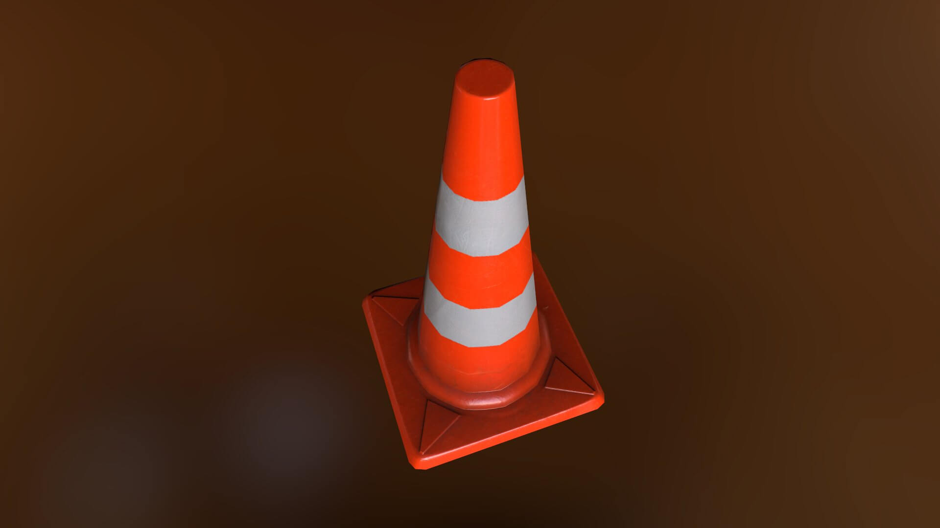 Traffic Cone - 3D Model by Grishmanovskij Anton