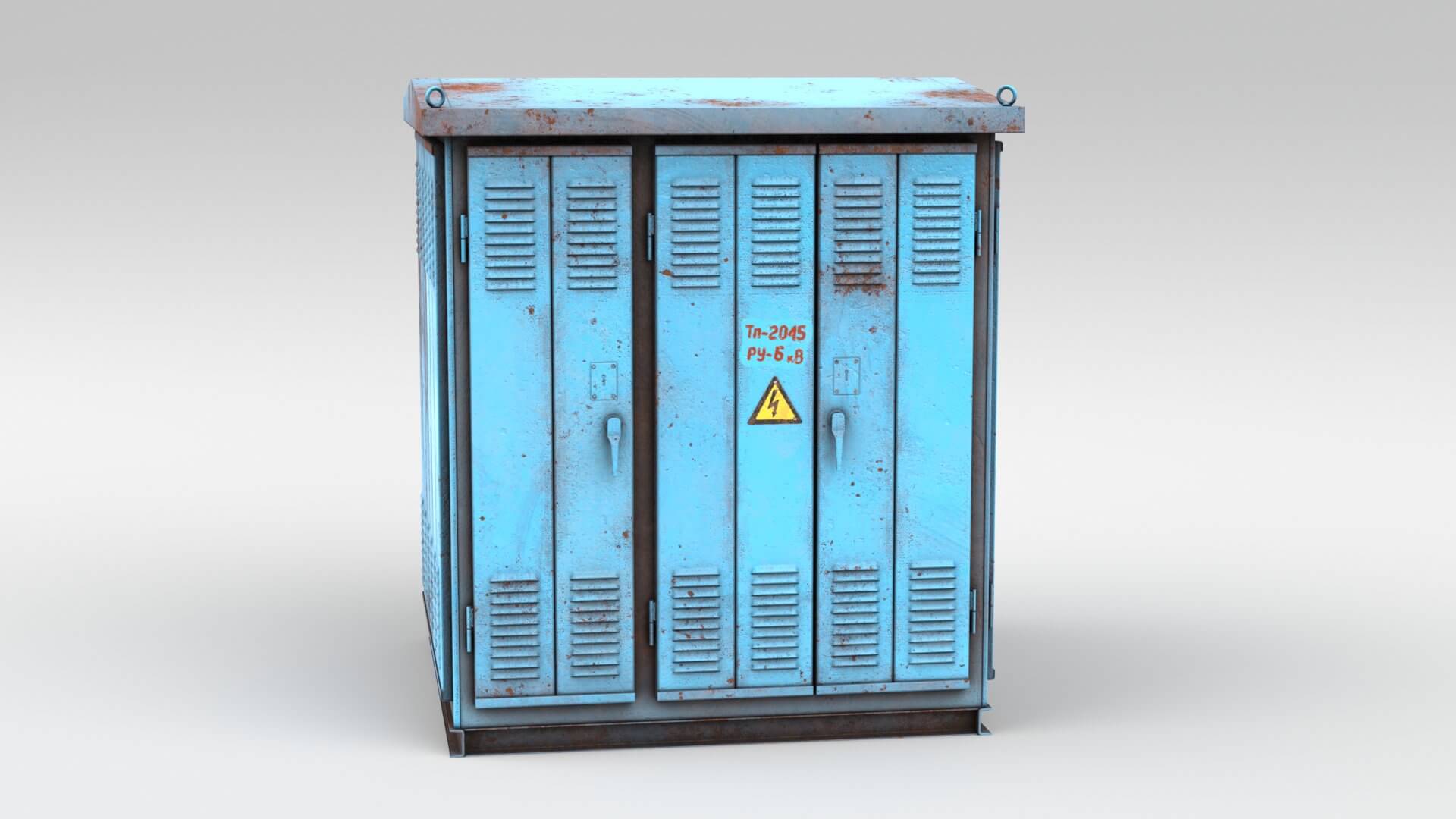 Transformer Substation - 3D Model by Grishmanovskij Anton