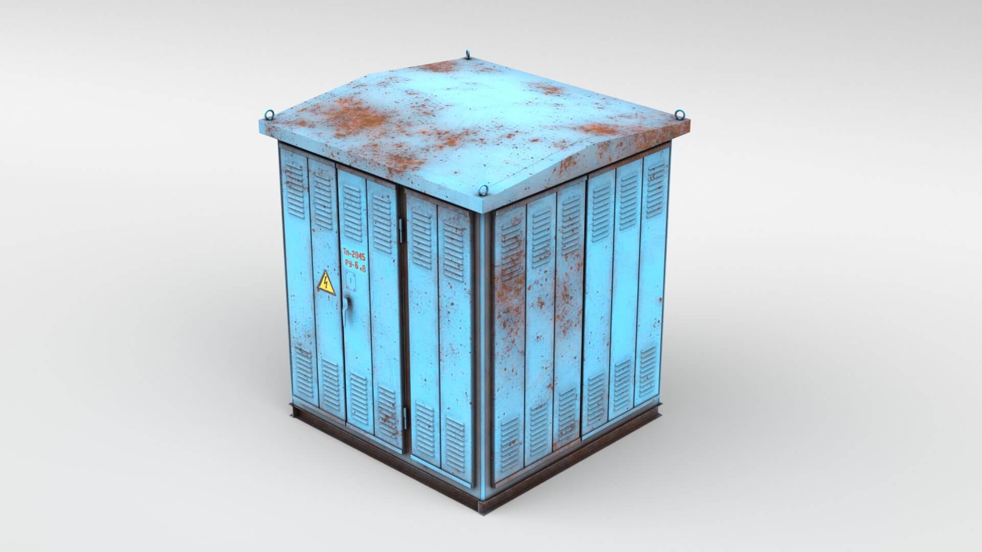 Transformer Substation - 3D Model by Grishmanovskij Anton