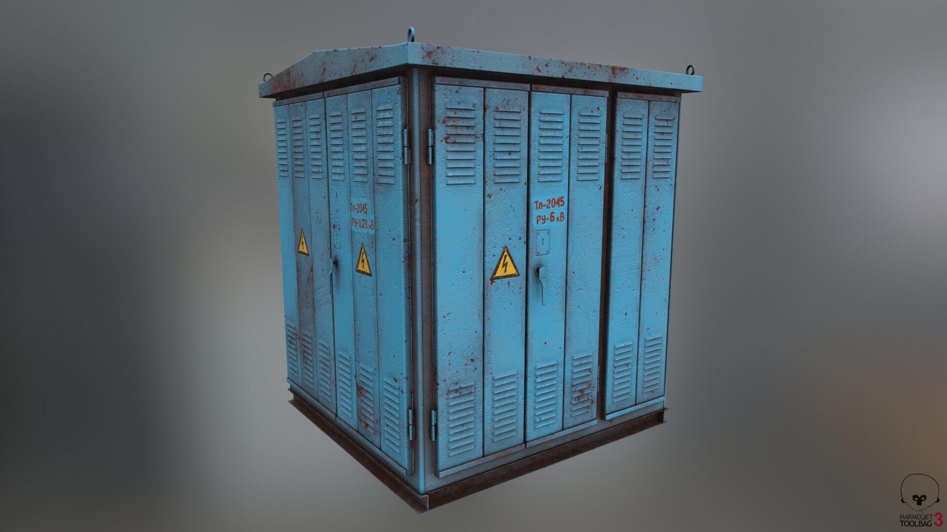 Transformer Substation - 3D Model by Grishmanovskij Anton