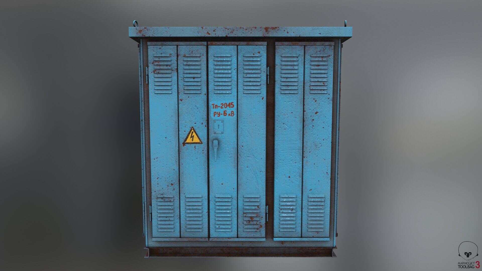 Transformer Substation - 3D Model by Grishmanovskij Anton