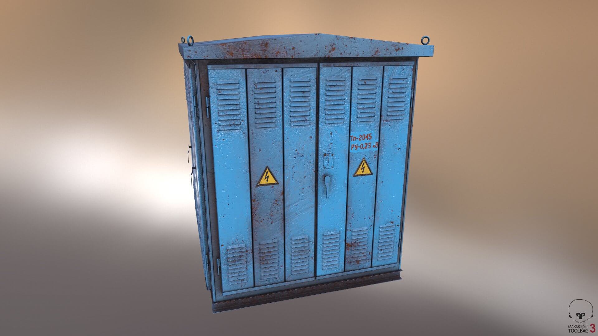 Transformer Substation - 3D Model by Grishmanovskij Anton