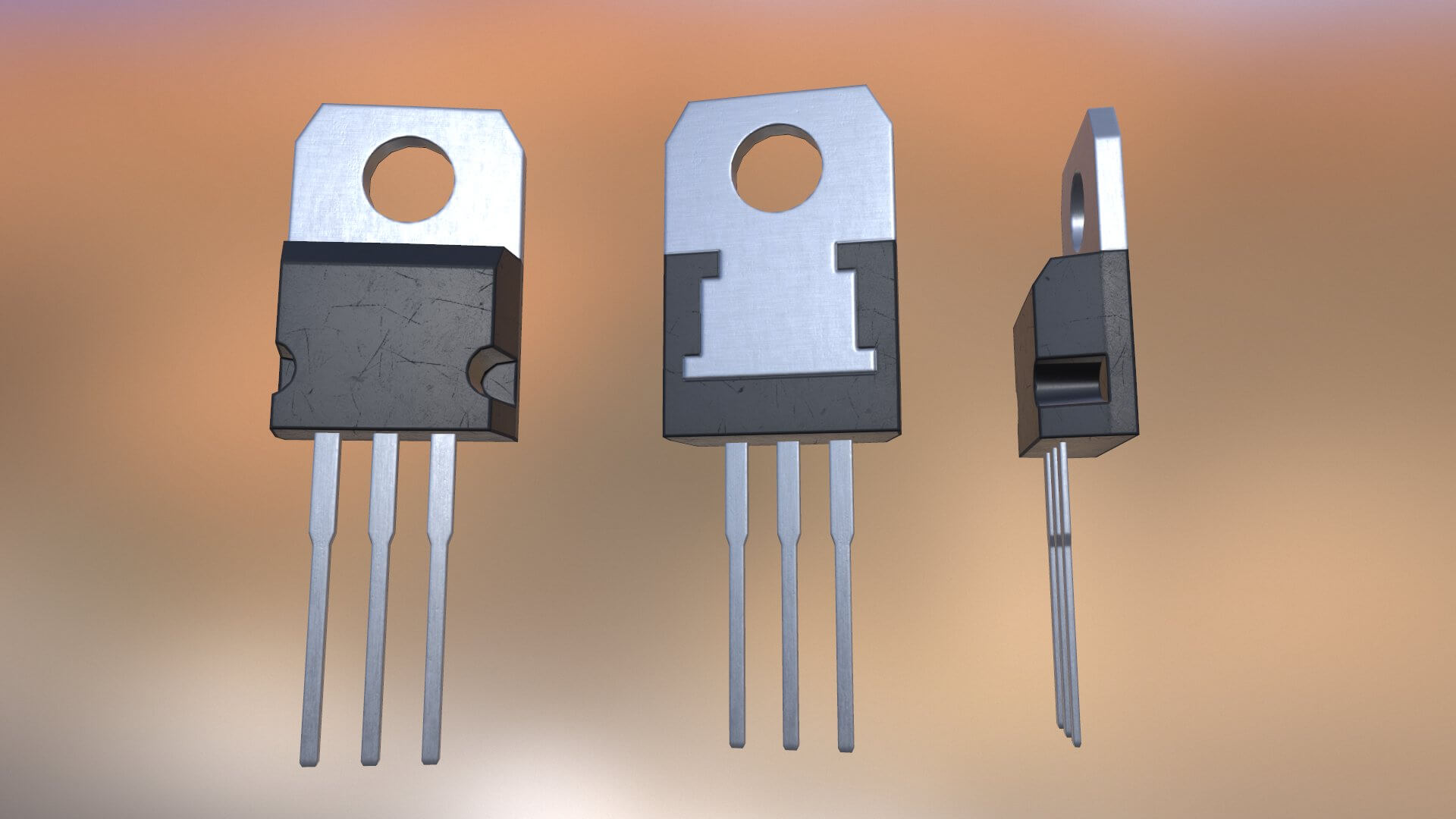 Transistor - 3D Model by Grishmanovskij Anton