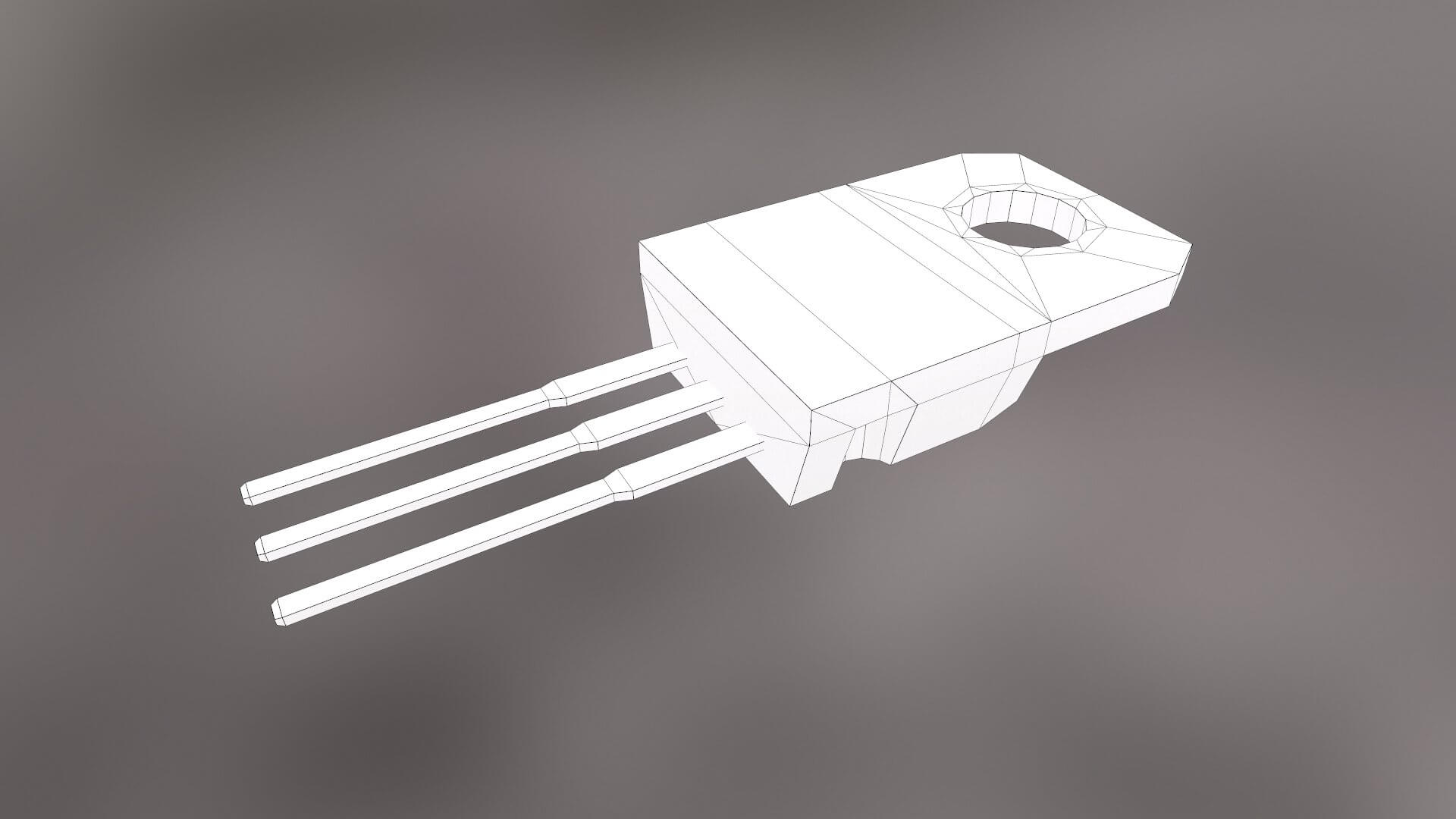 Transistor - 3D Model by Grishmanovskij Anton