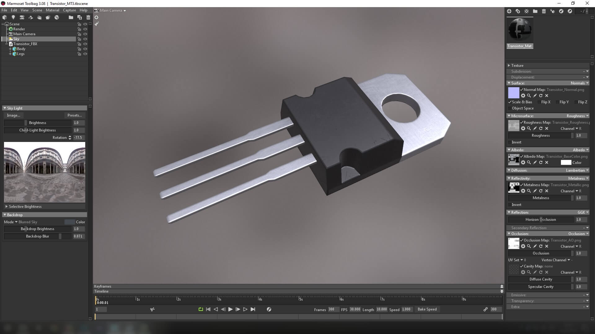 Transistor - 3D Model by Grishmanovskij Anton