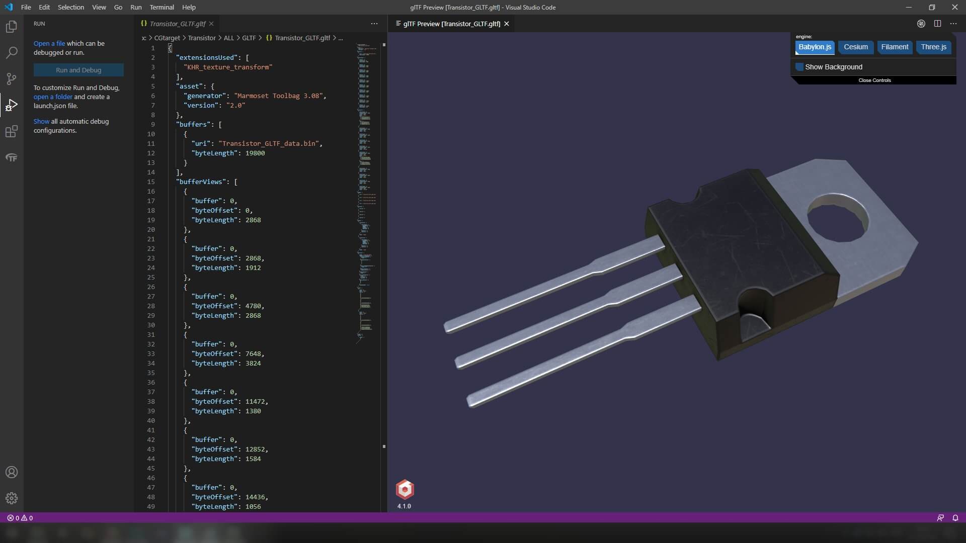 Transistor - 3D Model by Grishmanovskij Anton