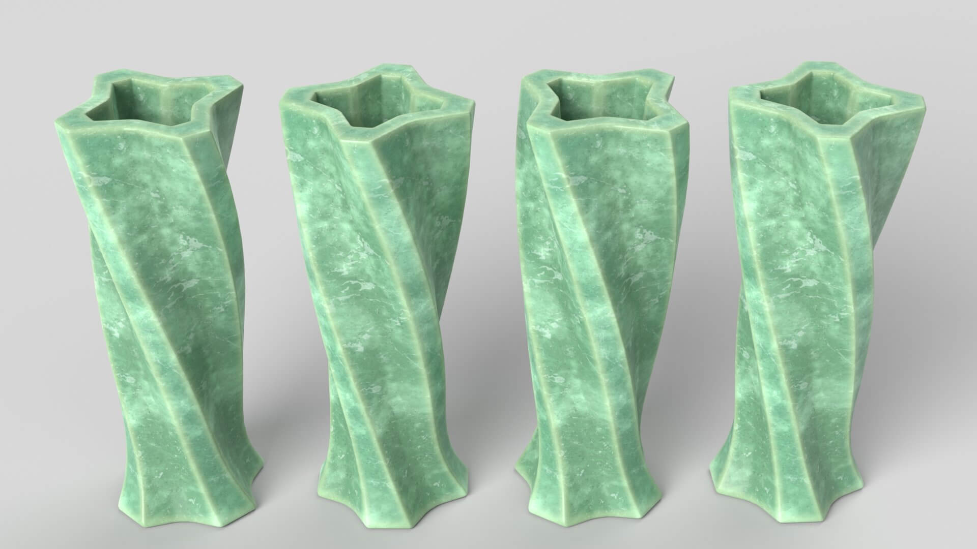 Twisted Vase - 3D Model by Grishmanovskij Anton