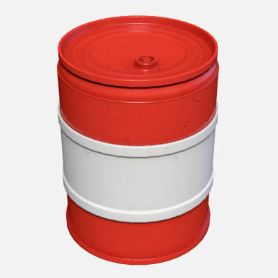 Two Color Barrel - 3D Model by Grishmanovskij Anton