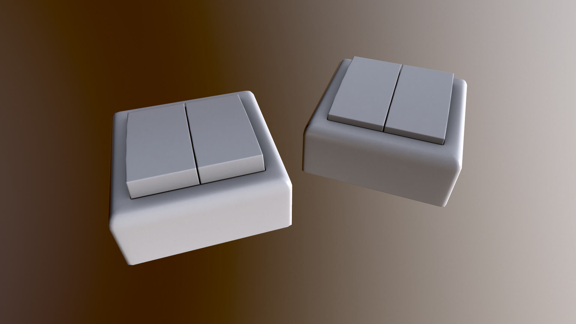 Two Key Switch - 3D Model by Grishmanovskij Anton
