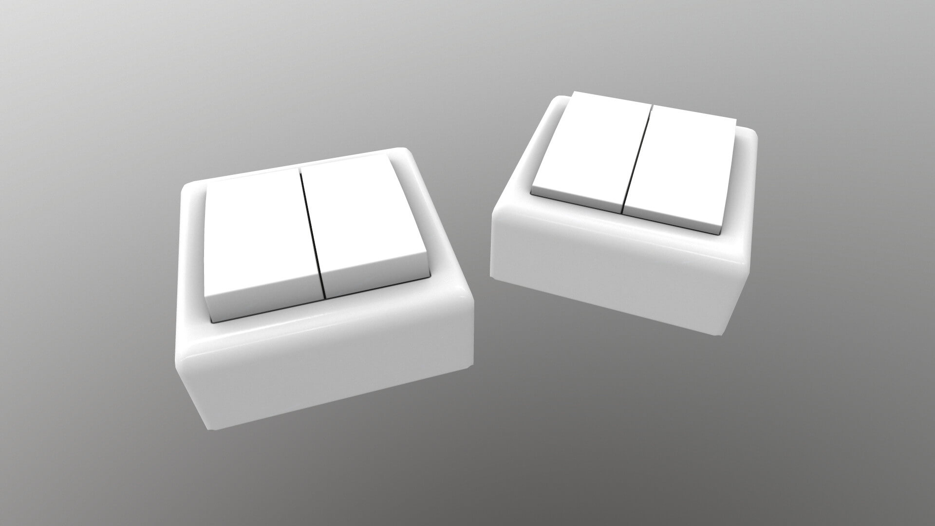 Two Key Switch - 3D Model by Grishmanovskij Anton
