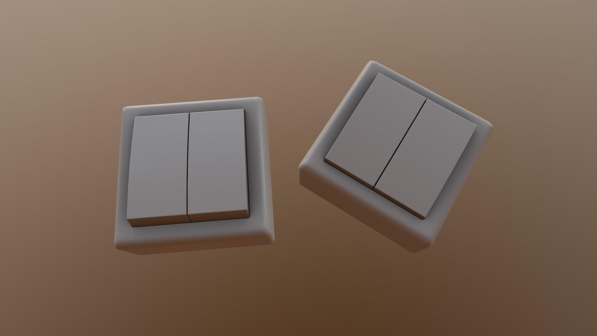 Two Key Switch - 3D Model by Grishmanovskij Anton