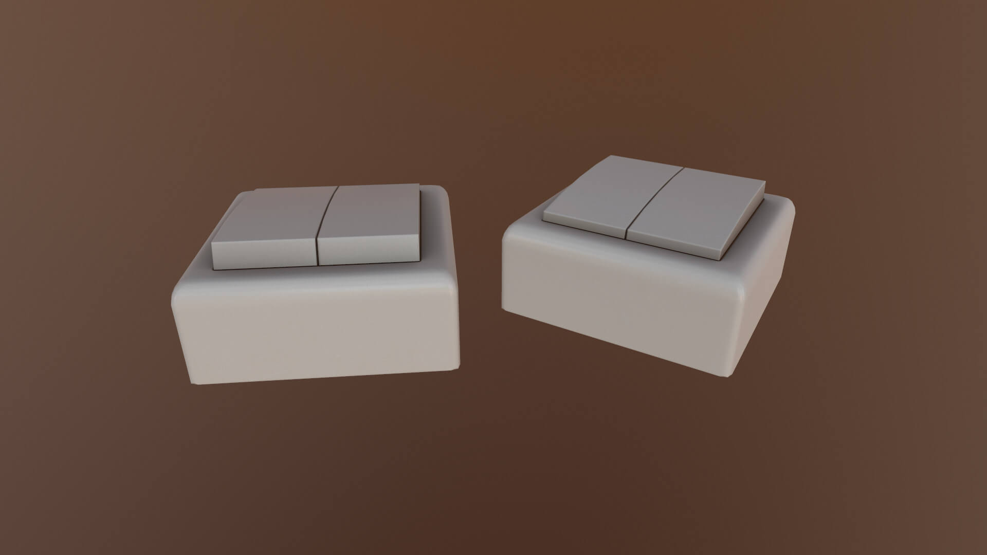 Two Key Switch - 3D Model by Grishmanovskij Anton