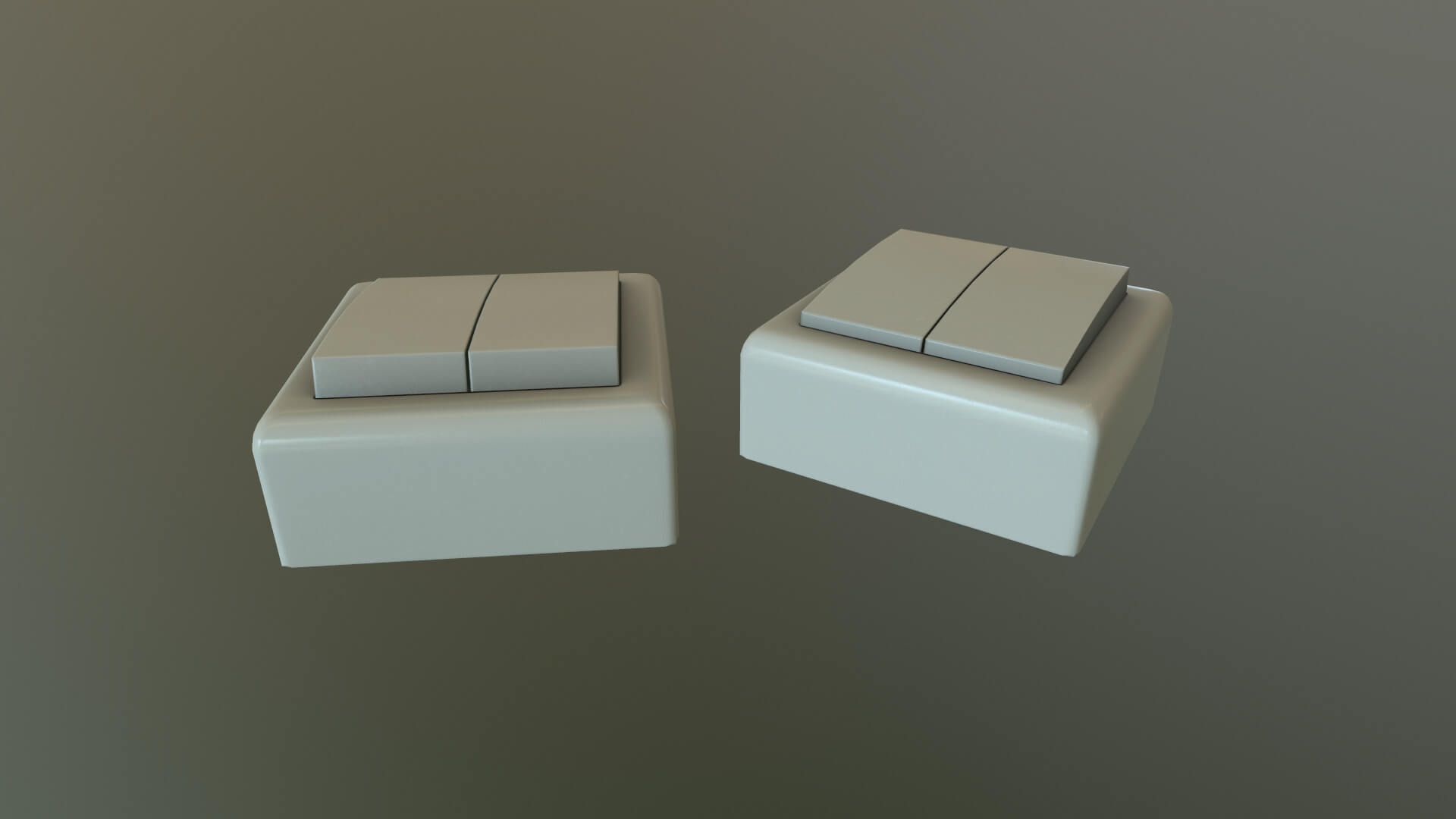 Two Key Switch - 3D Model by Grishmanovskij Anton