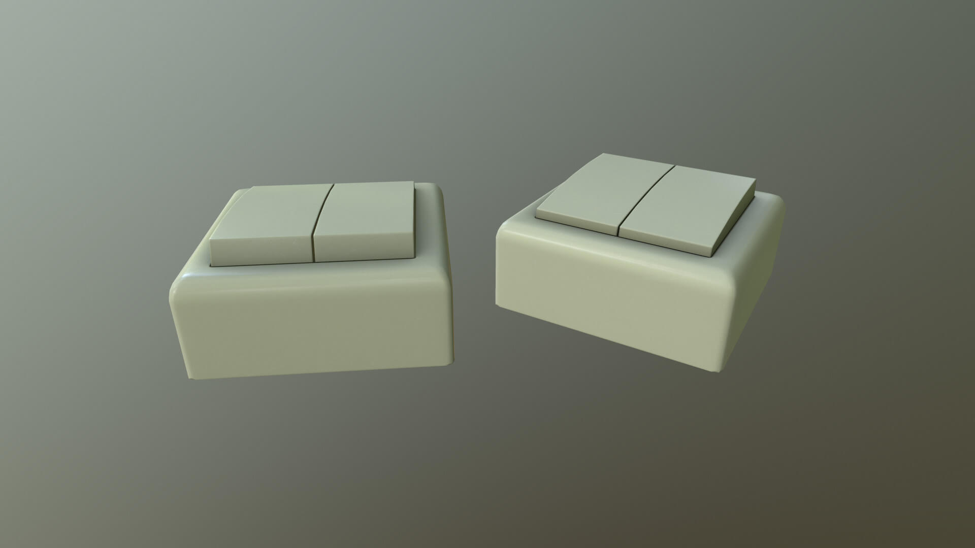 Two Key Switch - 3D Model by Grishmanovskij Anton