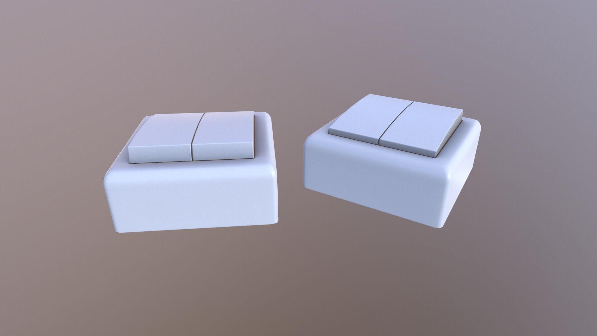 Two Key Switch - 3D Model by Grishmanovskij Anton