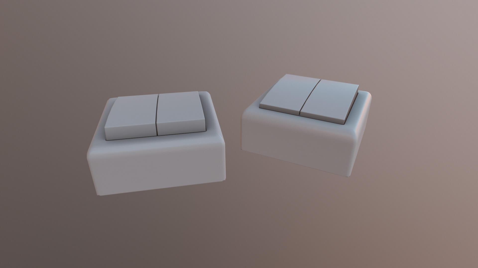 Two Key Switch - 3D Model by Grishmanovskij Anton
