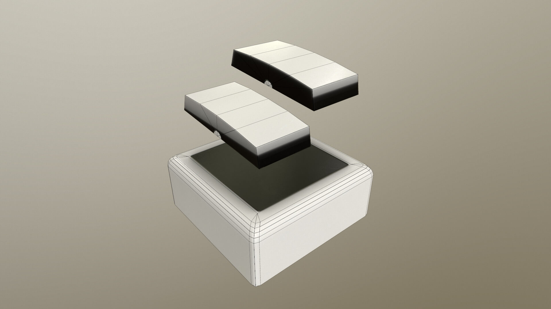 Two Key Switch - 3D Model by Grishmanovskij Anton