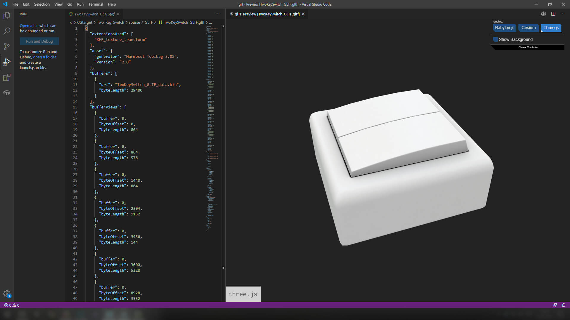 Two Key Switch - 3D Model by Grishmanovskij Anton