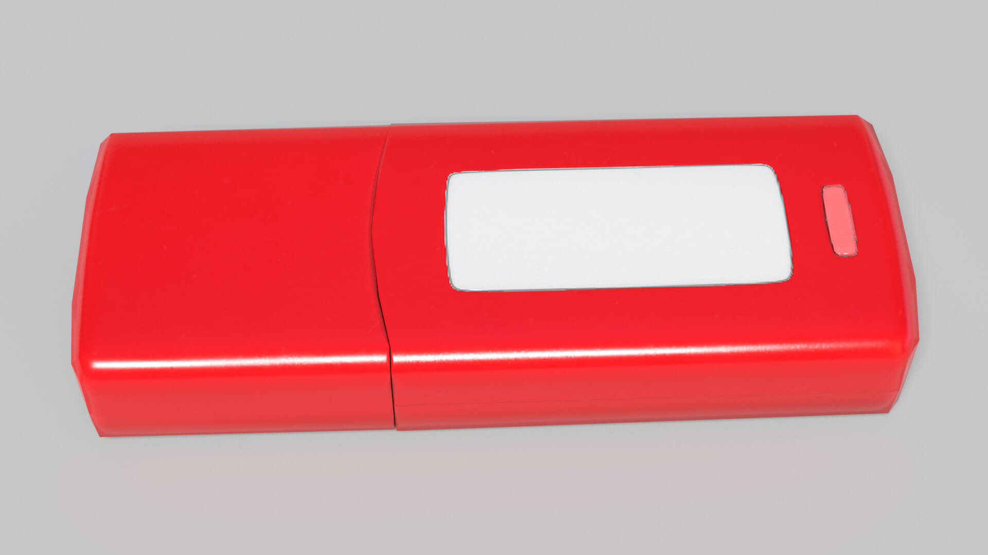 USB Flash Drive V2 Red - 3D Model by Grishmanovskij Anton