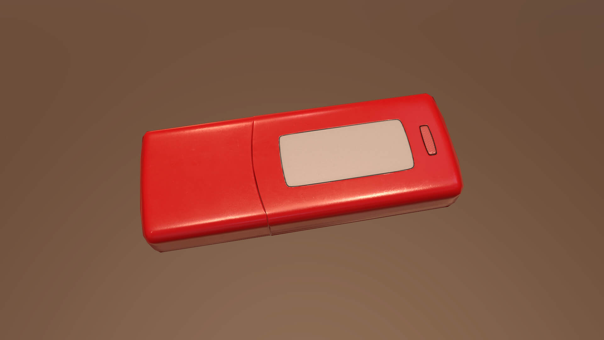 USB Flash Drive V2 Red - 3D Model by Grishmanovskij Anton