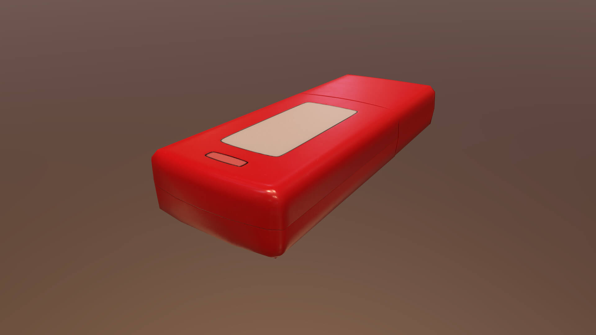 USB Flash Drive V2 Red - 3D Model by Grishmanovskij Anton