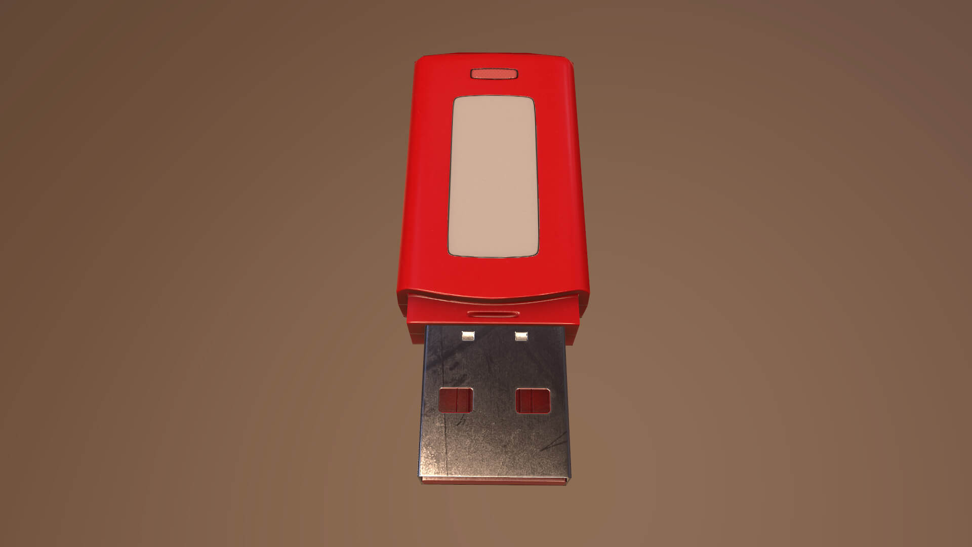 USB Flash Drive V2 Red - 3D Model by Grishmanovskij Anton
